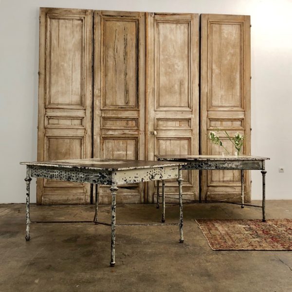 painted bank tables – Objet Vagabond