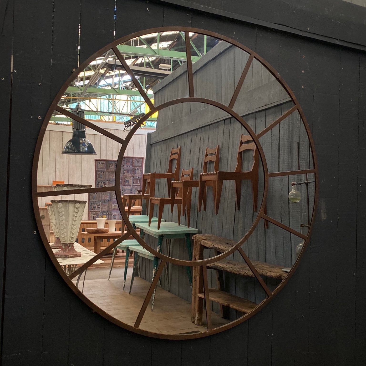 large industrial mirror – Objet Vagabond