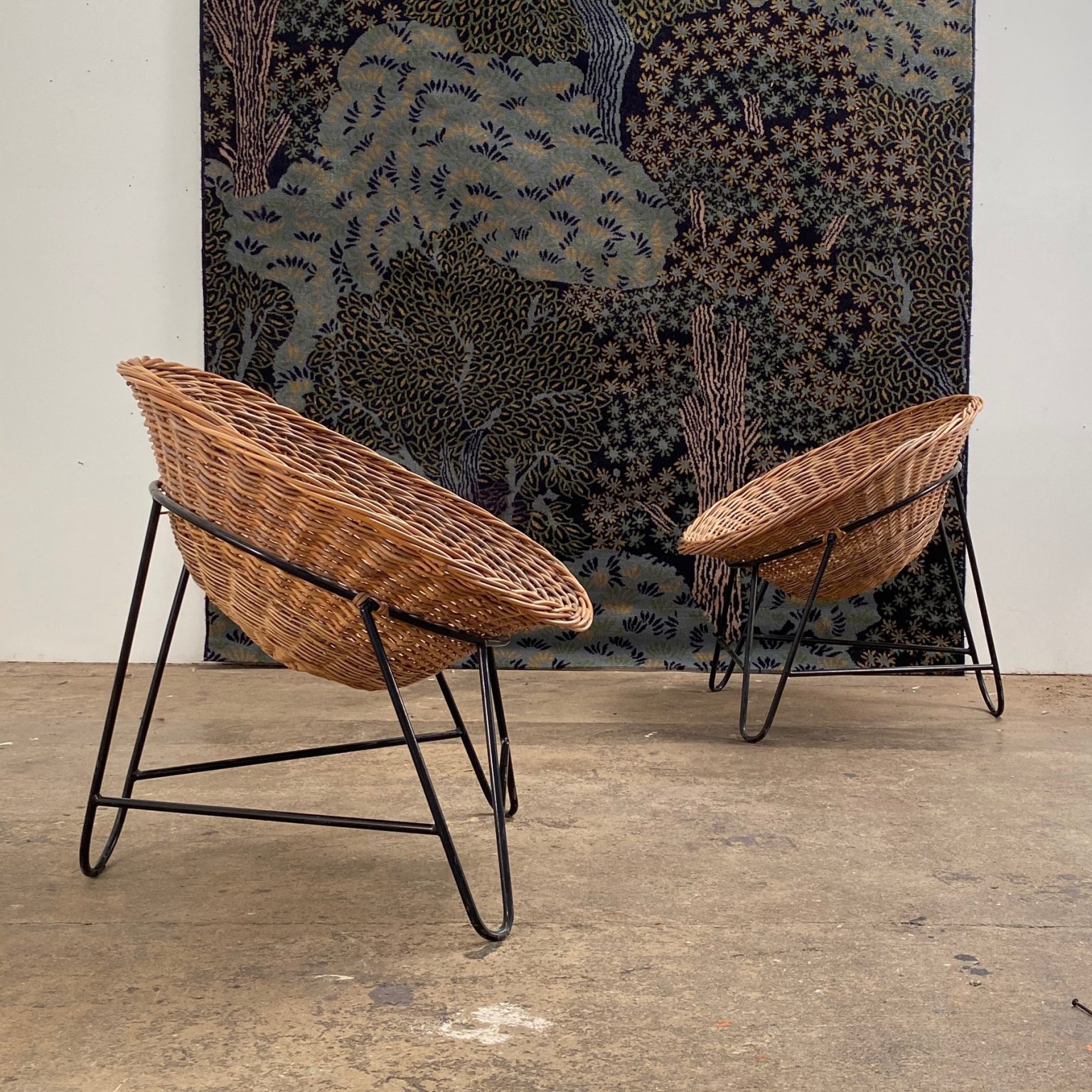 round rattan armchairs – Objet Vagabond