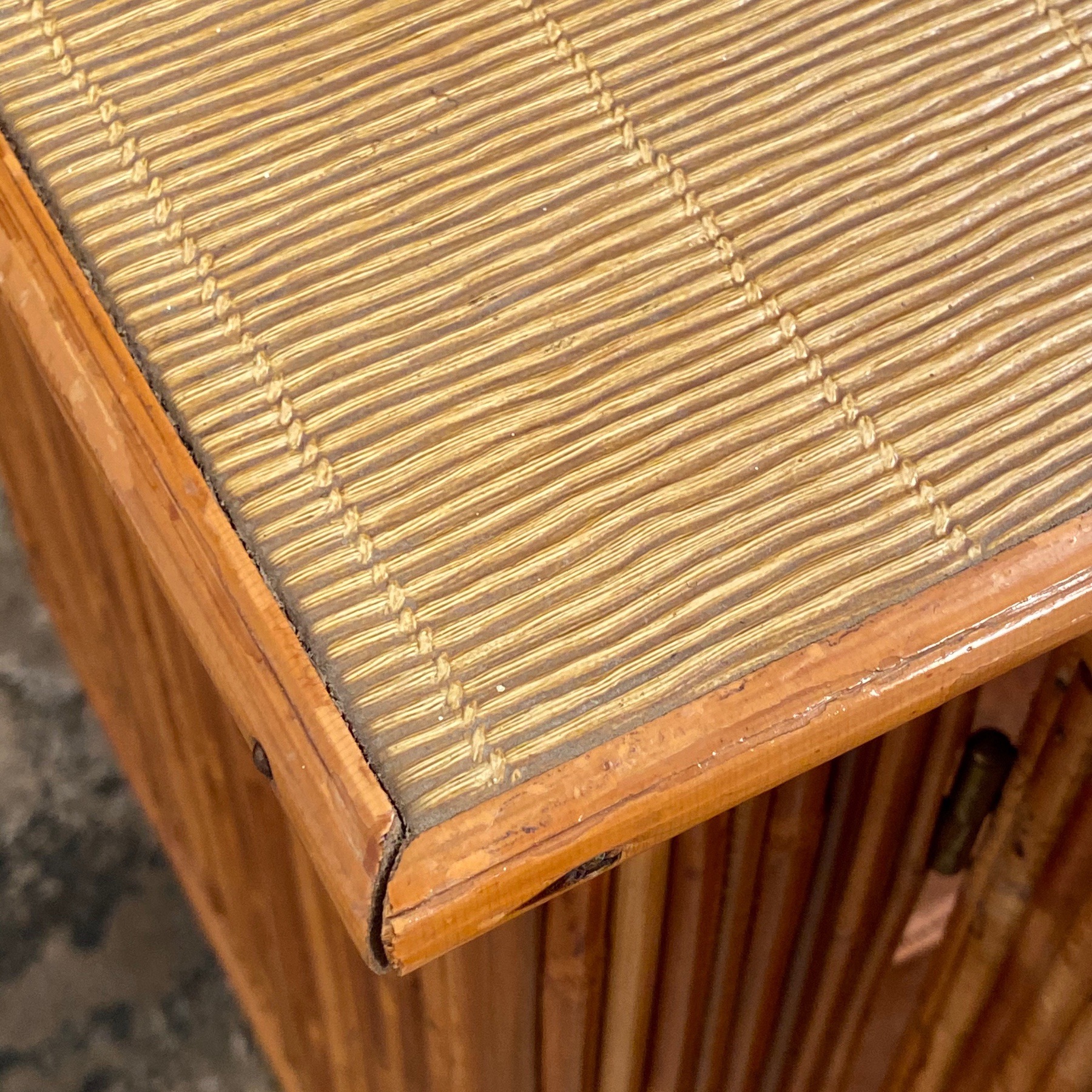 midcentury rattan buffet – Objet Vagabond