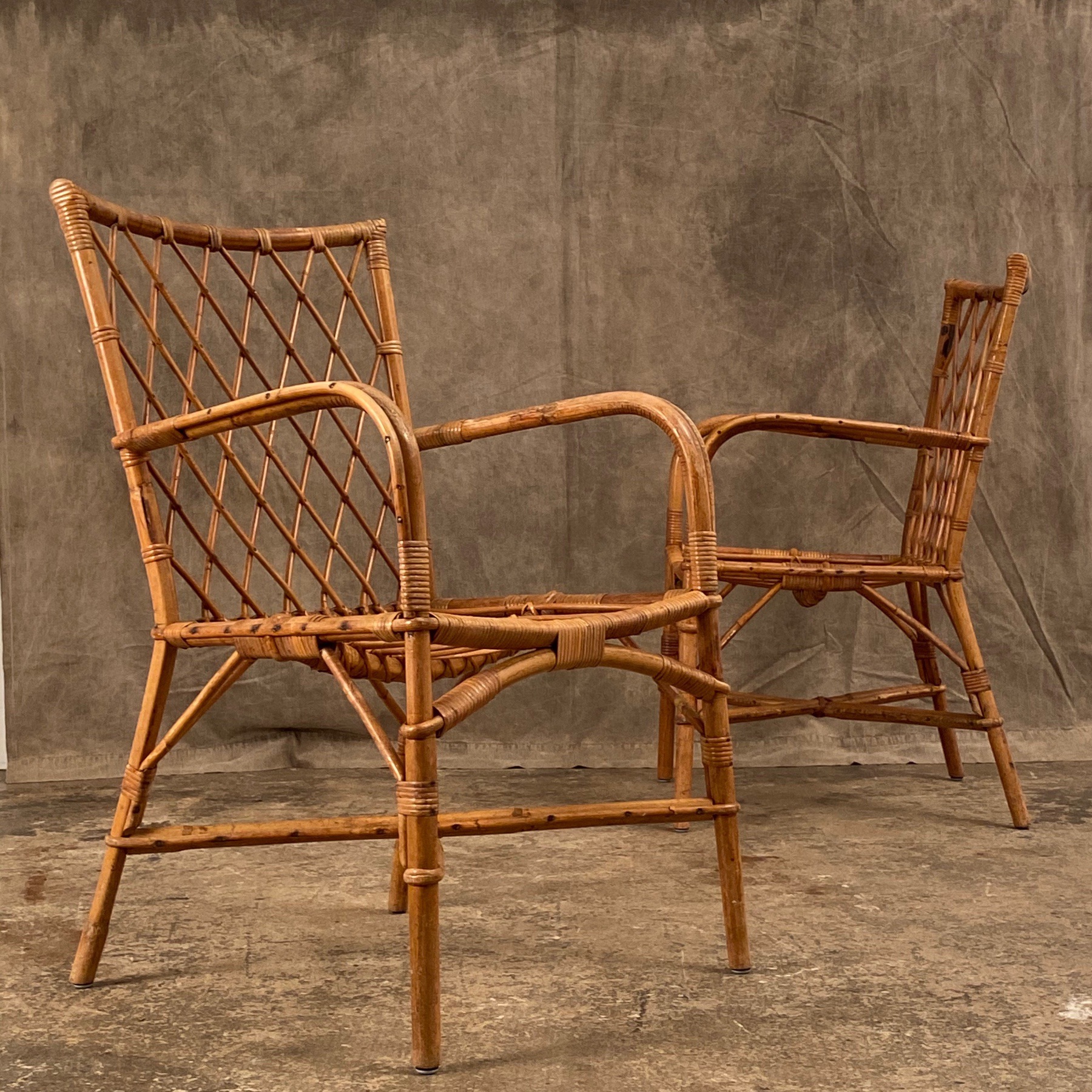 vintage rattan chairs – Objet Vagabond