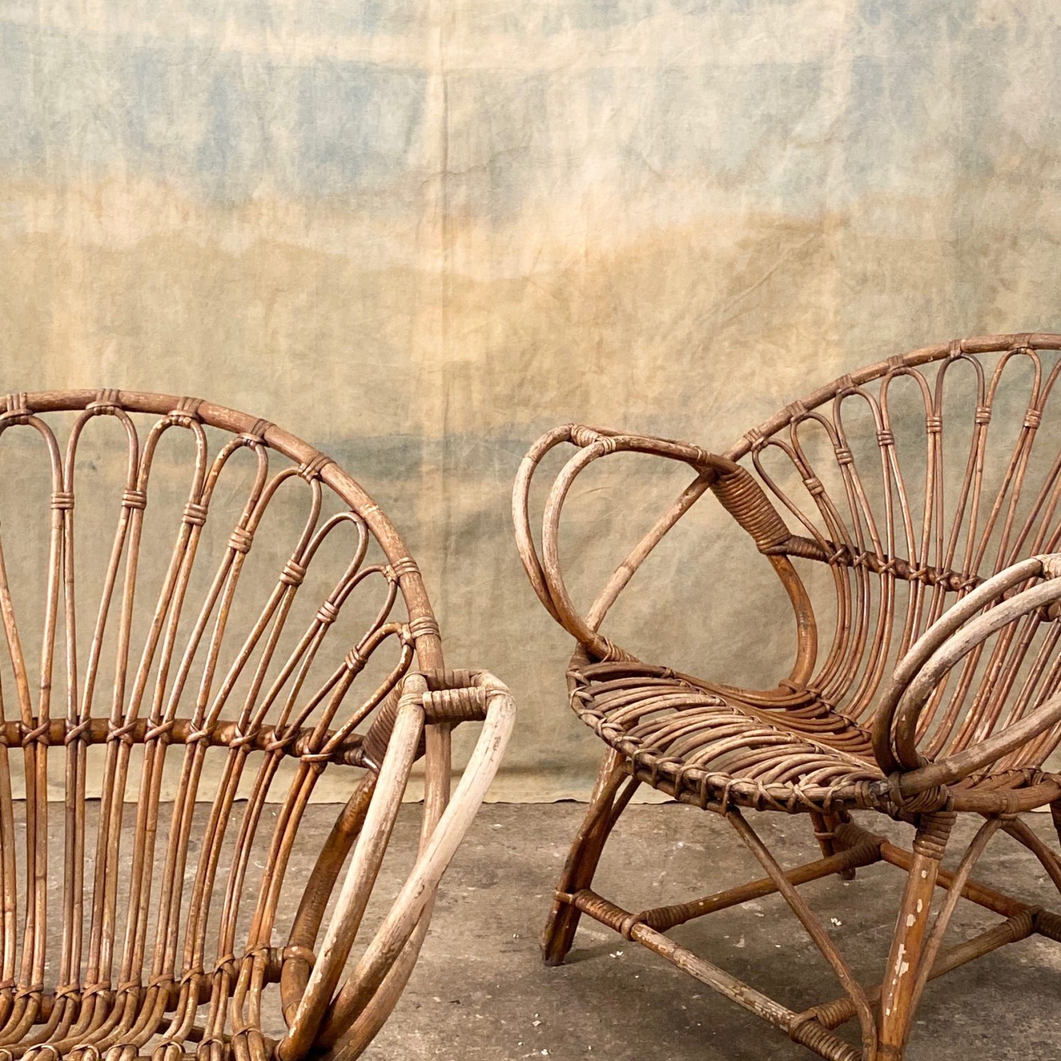vintage rattan chairs – Objet Vagabond
