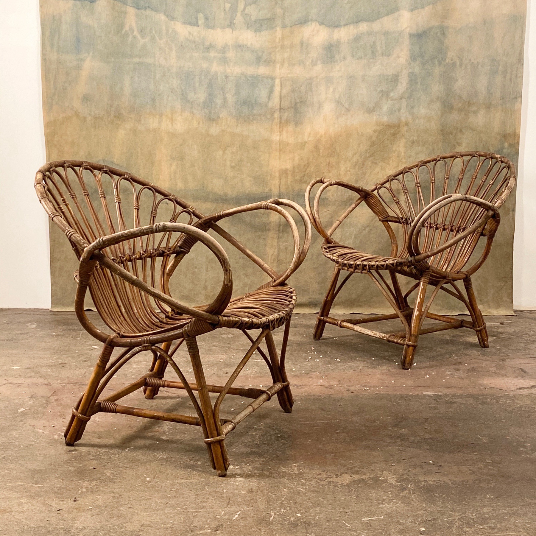 vintage rattan chairs – Objet Vagabond