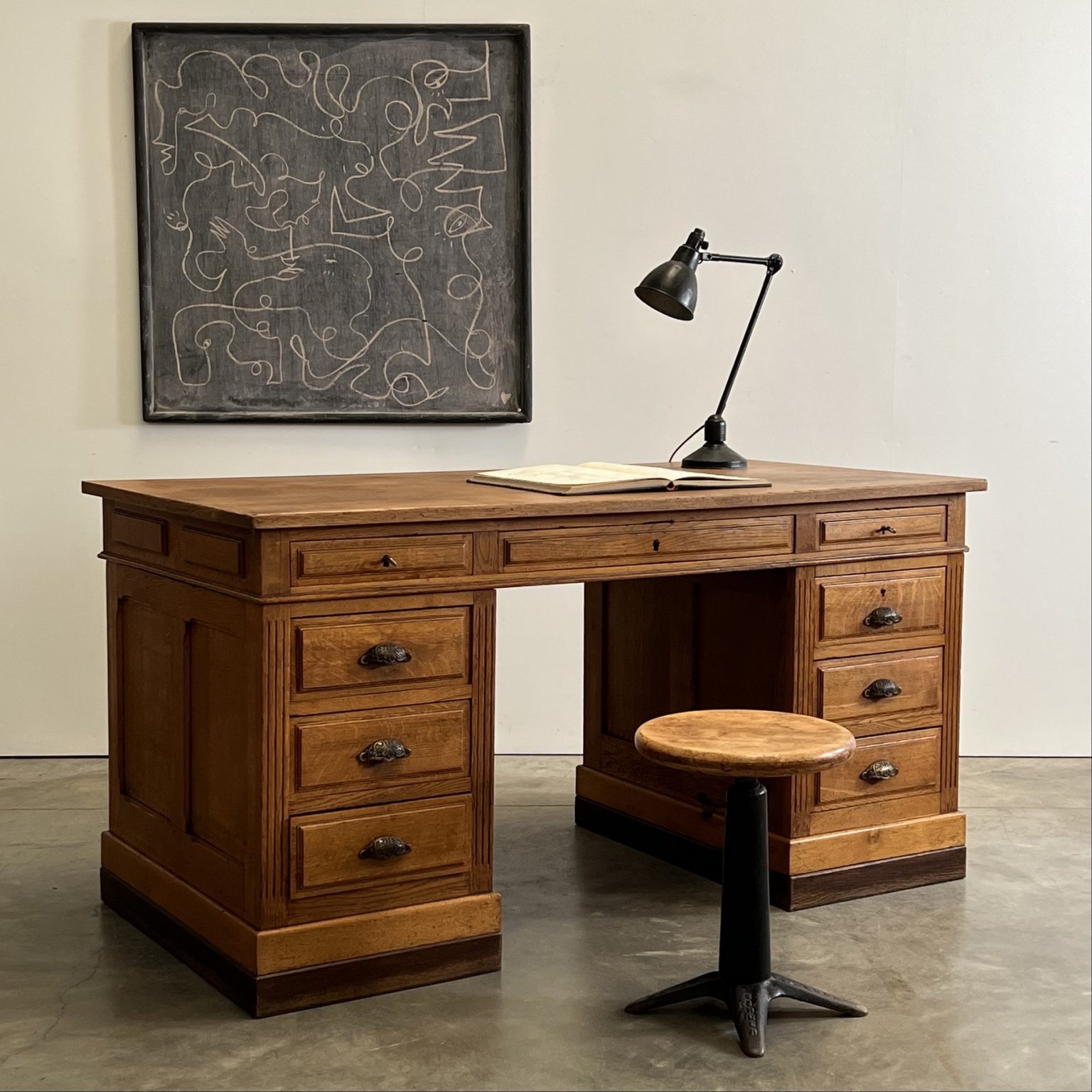 oak factory desk – Objet Vagabond