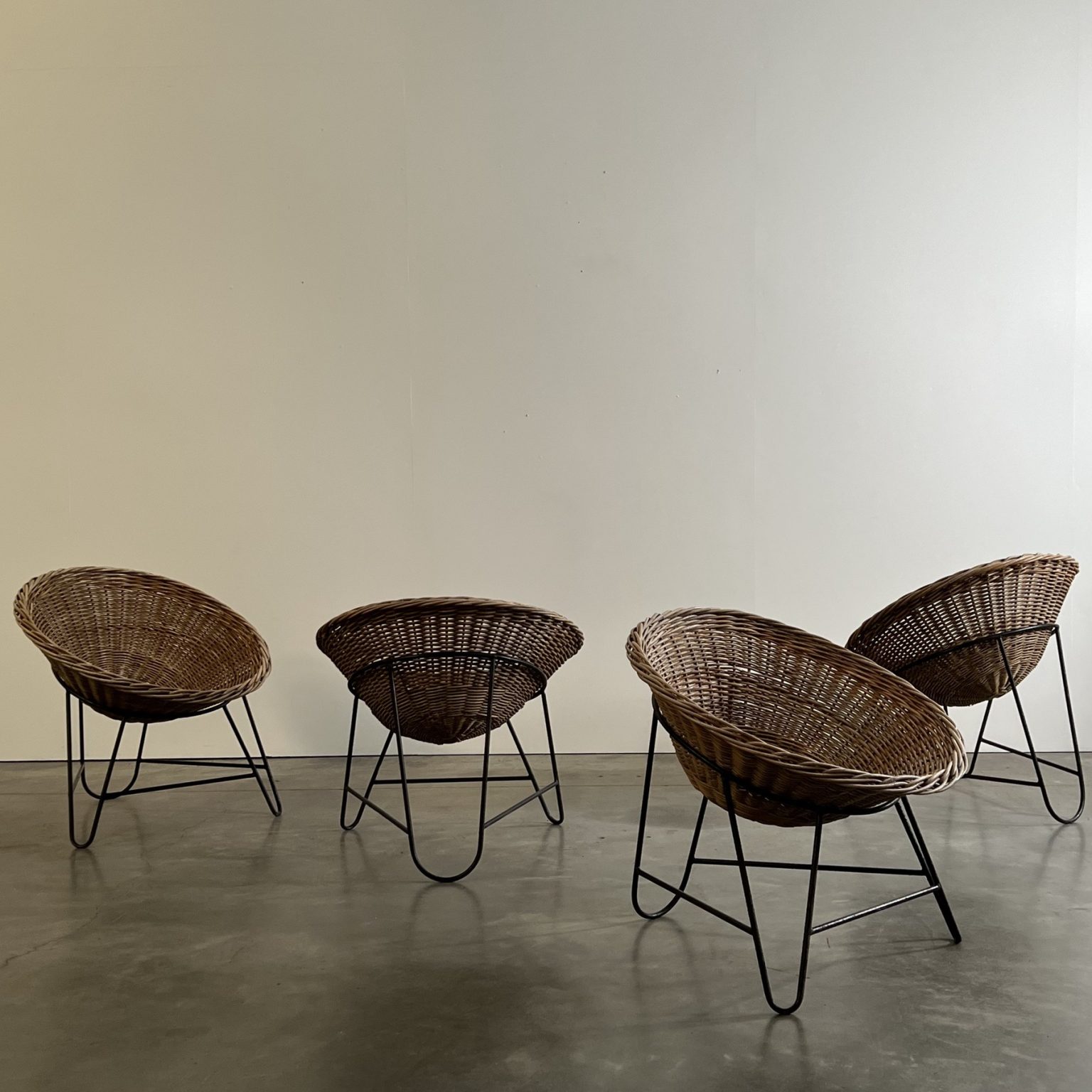 round rattan armchairs – Objet Vagabond