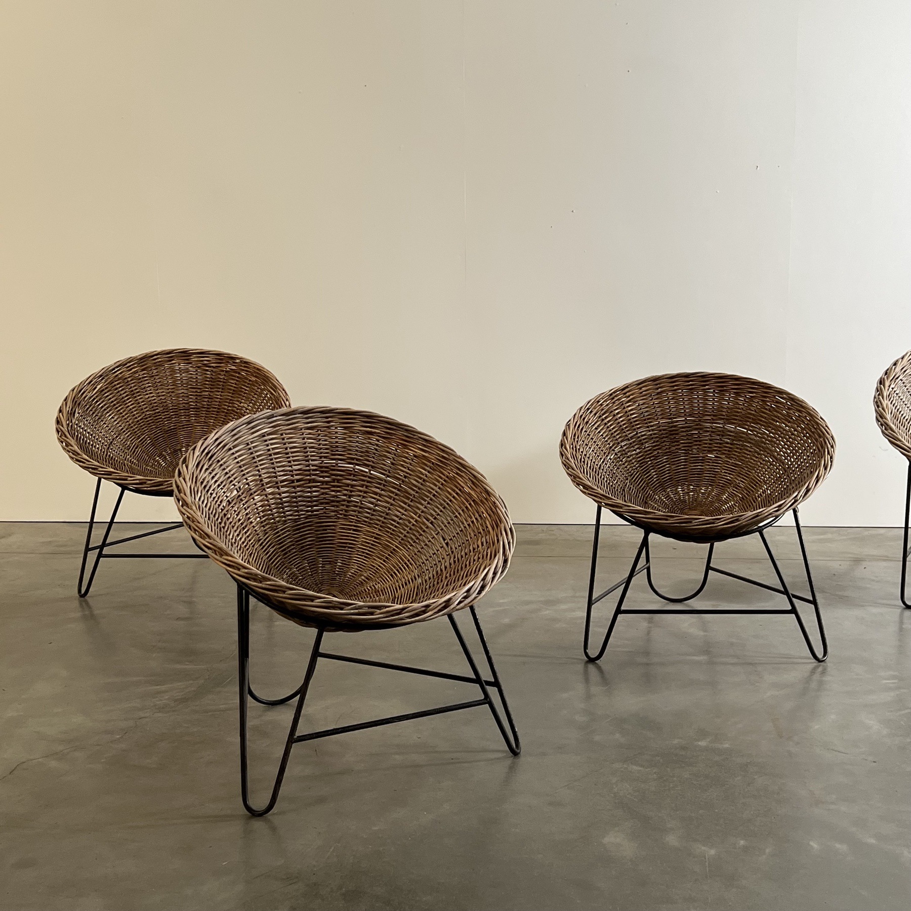 round rattan armchairs – Objet Vagabond