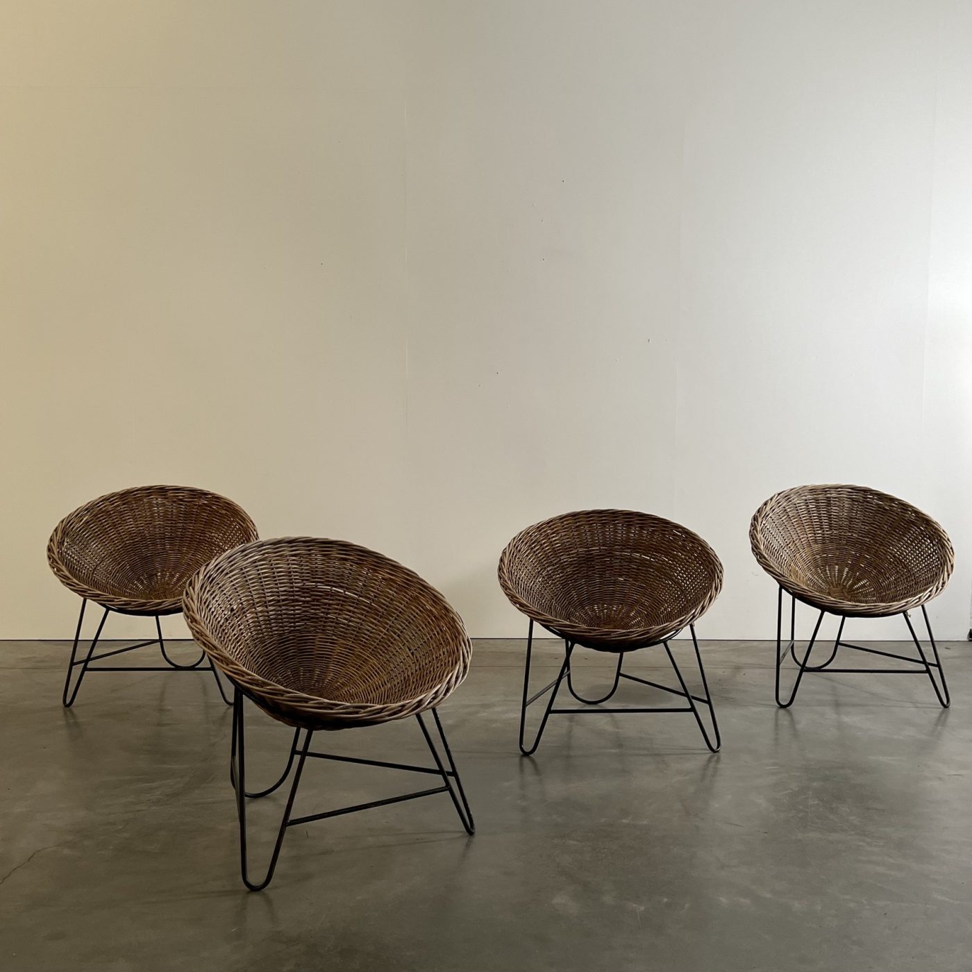 round rattan armchairs – Objet Vagabond
