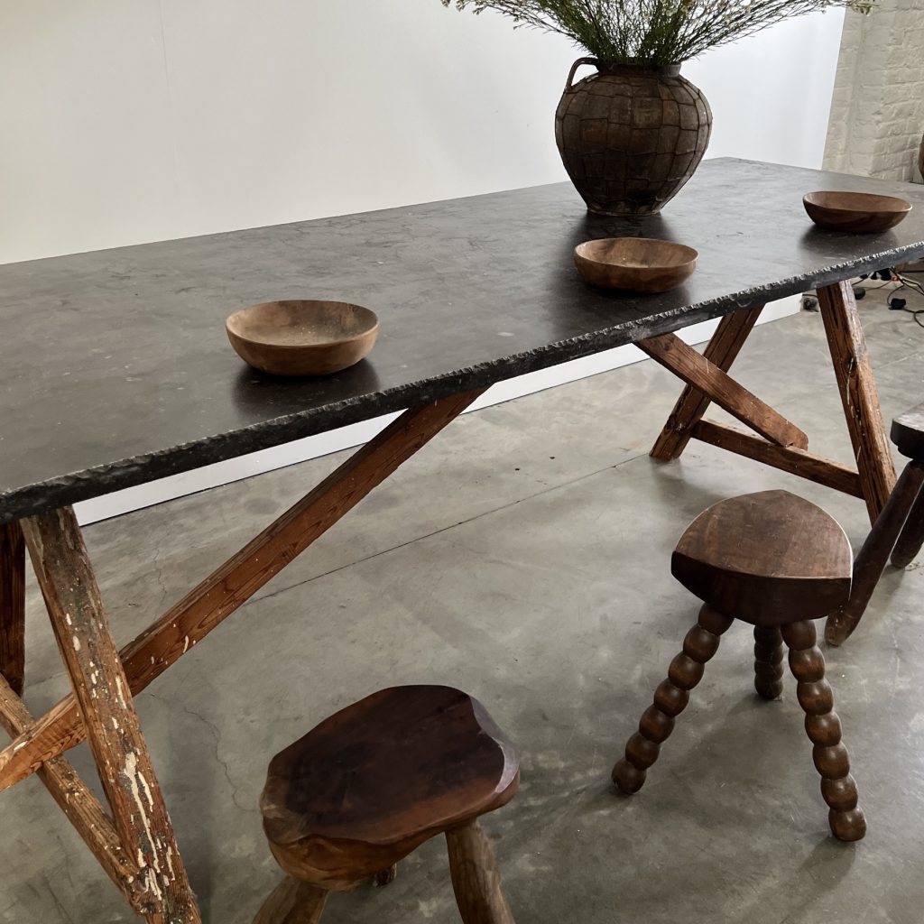 trestle stone table – Objet Vagabond