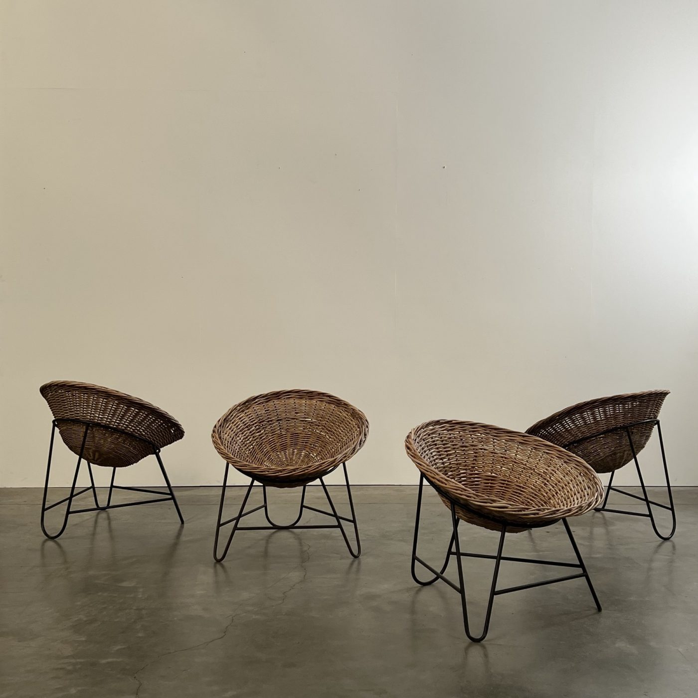 round rattan armchairs – Objet Vagabond
