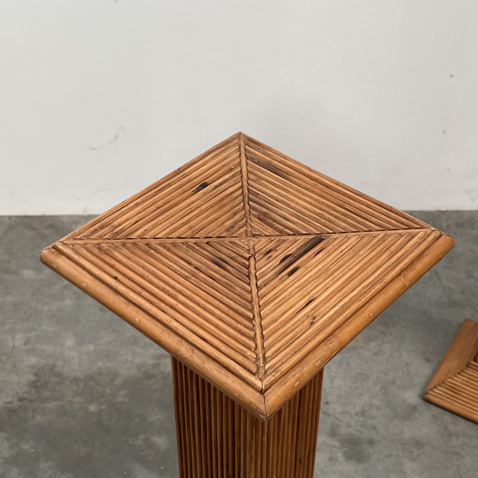 midcentury rattan columns – Objet Vagabond