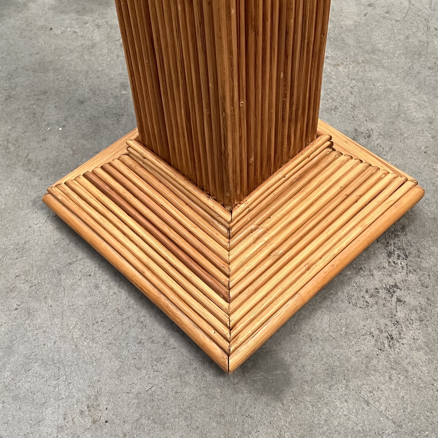 midcentury rattan columns – Objet Vagabond