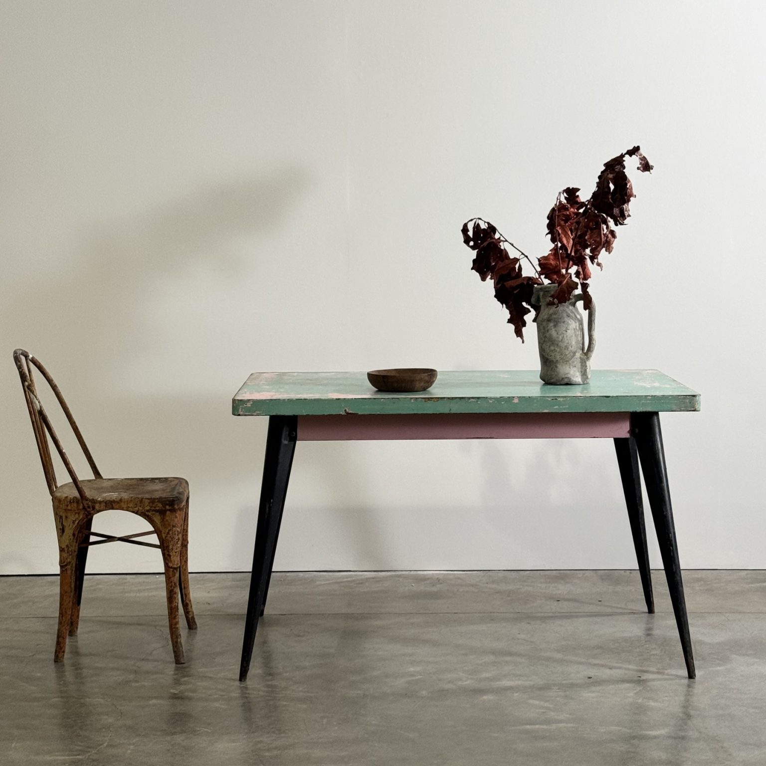 green light tolix table – Objet Vagabond