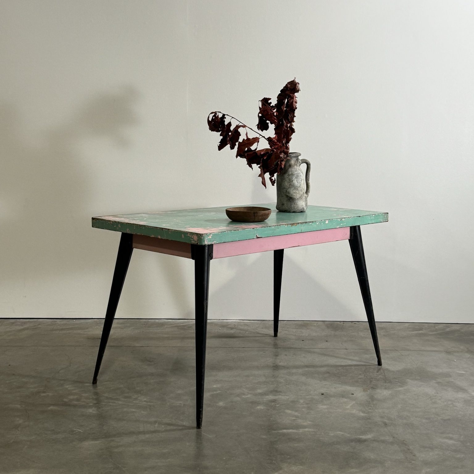 green light tolix table – Objet Vagabond