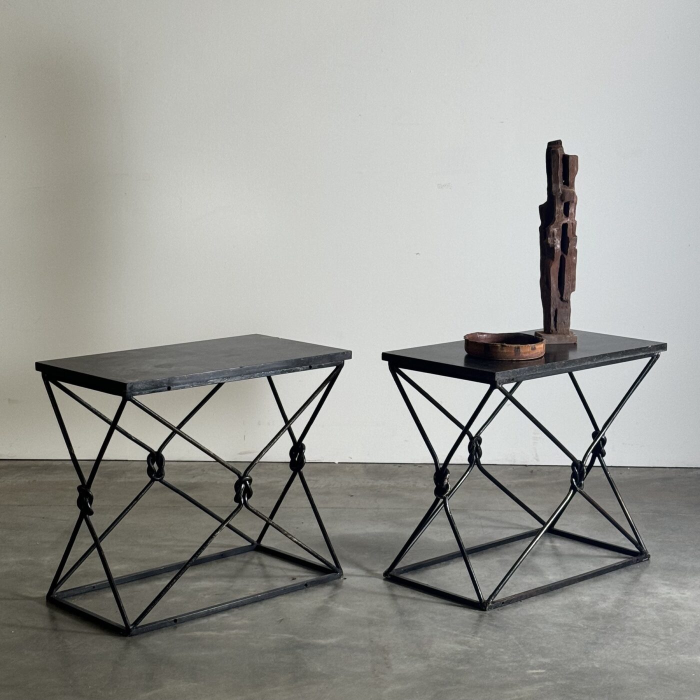 wrought iron side tables – Objet Vagabond